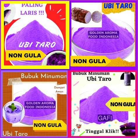 Jual Jual Bubuk Minuman Drinking Powder Rasa Ubi TARO NON GULA 100 Gr