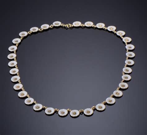Georg Jensen Daisy Marguerit halskæde Auktionshuset