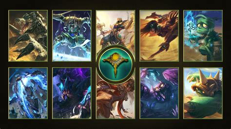 Renekton Nasus Azir Sivir Amumu Xerath RekSai Taliyah Skarner