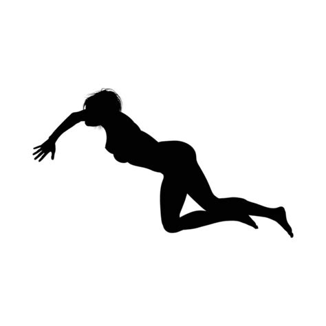 Desnudo Sexy Ni As Silueta Vector De Stock Por Angelp