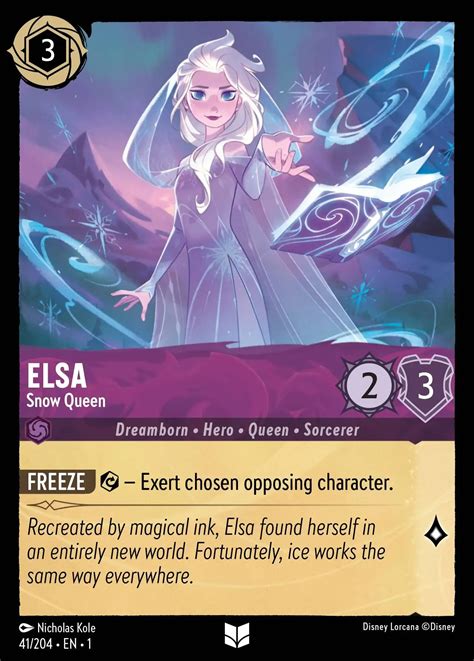 Elsa Snow Queen Lorcana Card Lorcana Gg
