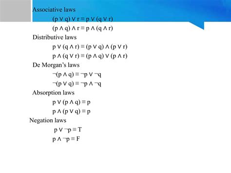 Discrete Mathematics Precedence Of Logical Operators Ppt