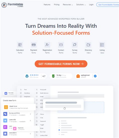 Formidable Forms Pro The Most Advanced Wordpress Form Builder