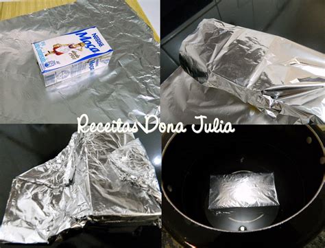 Receitas Dona Julia COMO COZINHAR LEITE CONDENSADO DE CAIXINHA