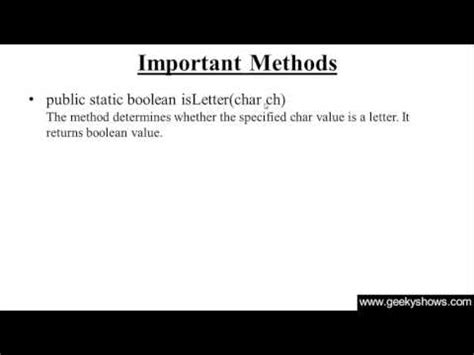 Learn Isletter Method In Java Programming Hindi Mind Luster