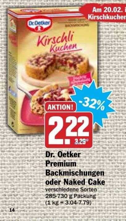 Dr Oetker Premium Backmischungen Oder Naked Cake Angebot Bei Dodenhof