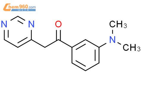 112816 02 1 Ethanone 1 3 dimethylamino phenyl 2 4 pyrimidinyl 化学式