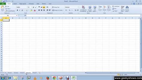 Microsoft Office Excel Insert A New Worksheet Youtube