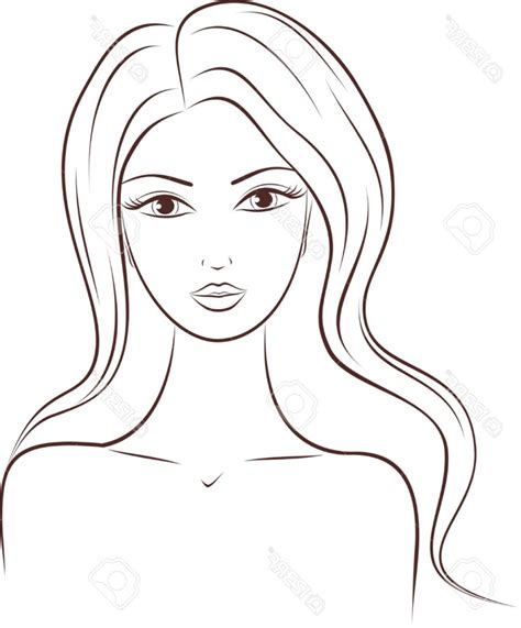 Female Face Outline