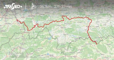 Trasa rowerowa Główny Karpacki Szlak Rowerowy całość Traseo pl