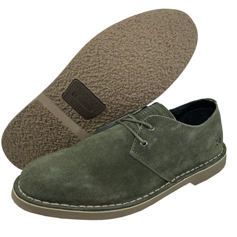 Sapato Couro Kildare Essentials Camurça Masculino Musgo Verde