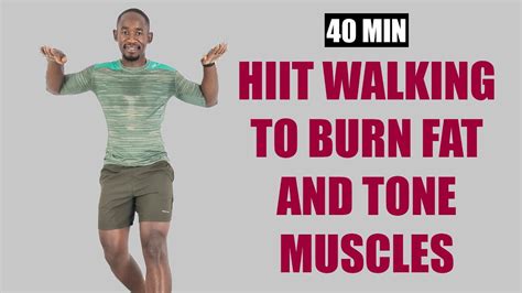 40 Minute HIIT Walking Workout For Weight Loss And Muscle Toning YouTube