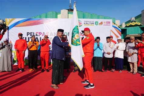 Lepas Kontingen Kukar Menuju Porprov VII Kaltim Di Berau Bupati
