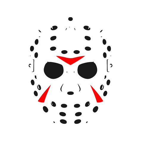 Jason Mask Svg Jason Svg Jason Voorhees Mask Jason Voorhees Etsy