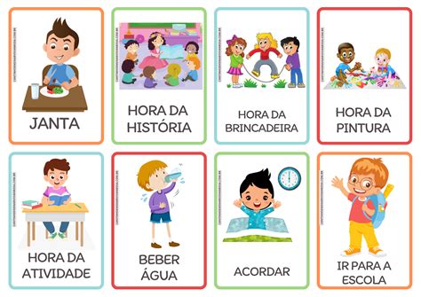 Quadro De Rotina Para Educação Infantil BRAINCP