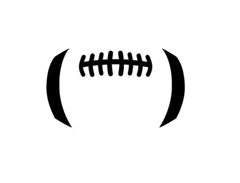 Football Laces Svg Dxf Eps Png Files Football Silhouette Football Cut