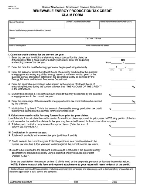 2012 Form NM TRD RPD 41227 Fill Online Printable Fillable Blank