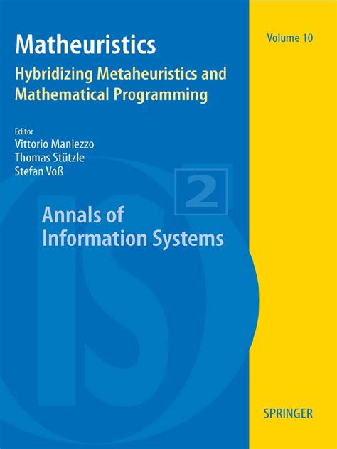 annals of information systems 10 marco caserta stefan voß auth vittorio maniezzo thomas