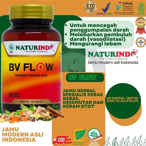 Jual Naturindo Bvflow Obat Herbal Melancarkan Peredaran Darah Sumbatan