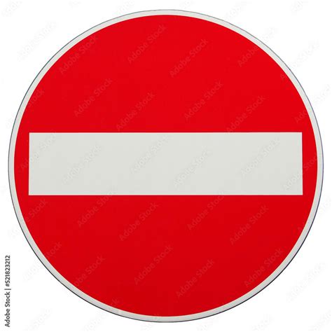 No Entry Sign Transparent PNG Stock Photo Adobe Stock