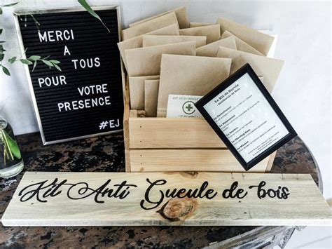 Kit anti gueule de bois à offrir à vos invités 7 idées pour les