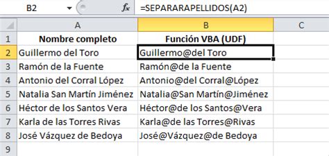 C Mo Separar Nombres Y Apellidos En Excel Excel Total