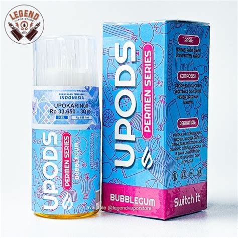 Jual Salt Nic Liquid Upods Bubblegum Ml Mg Authentic Shopee