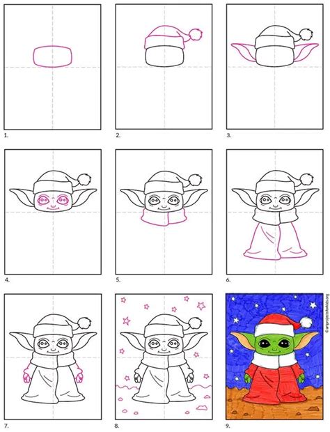 How To Draw Baby Yoda Step By Step Oggsync