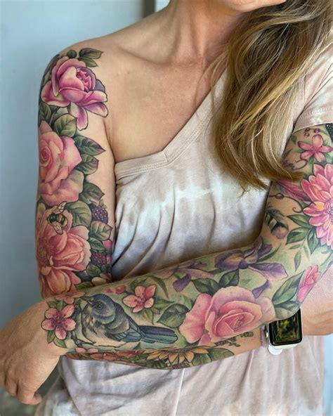 25 Cool Sleeve Tattoos Design Ideas For Women Flymeso Blog Elegant