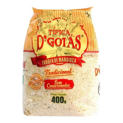 Farofa De Mandioca Tradicional 400G D Goias Super Premium Submarino