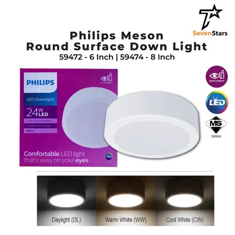 Philips Meson Led Surface Downlight W W Led Surface