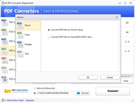 tutorial how to convert pdf files using all pdf converter