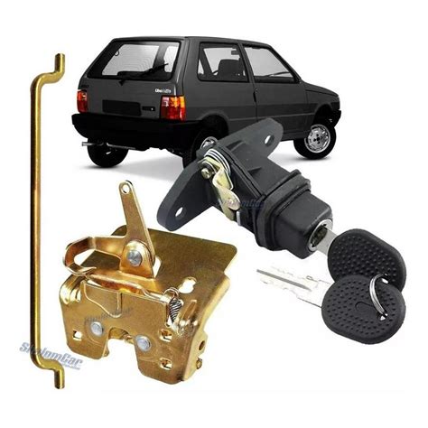 Kit Fechadura Cilindro Porta Mala Fiat Uno 96 AtÉ 04 Escorrega o Preço