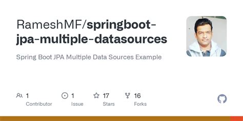 Github Rameshmf Springboot Jpa Multiple Datasources Spring Boot Jpa