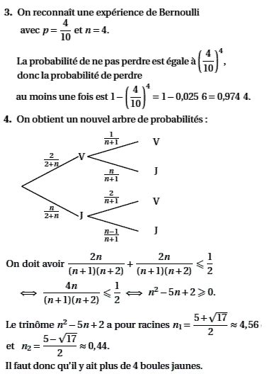 Probabilit S Economie Exercices