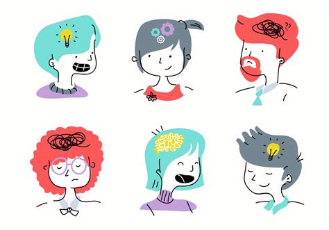Ilustraci N De Vector De Personas Mente Emoci N Car Cter Cartoon
