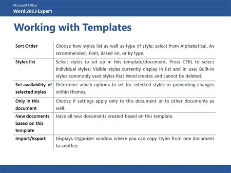 Microsoft Office Word 2013 Expert Microsoft Office Word 2013 Expert