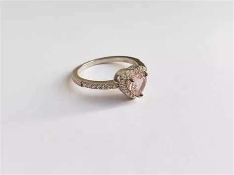 Aro Anillo De Compromiso Plata 925 Gema De Morganita Sp1mh2s Cuotas