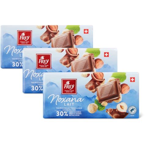 Frey Noxana Tablette de chocolat Au lait noisettes entières Migros