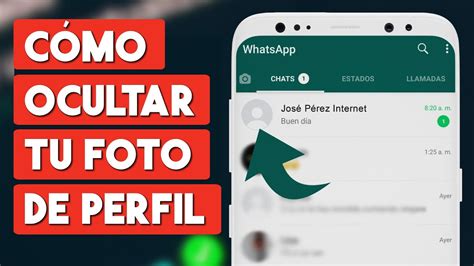 Como Ocultar Tu Foto De Perfil De Whatsapp A Un Contacto YouTube
