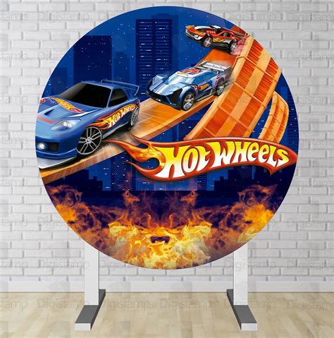 Painel Redondo Sublimado Hot Wheels PNR590 Digistamp