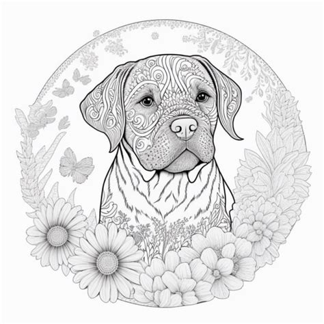 Hund Ausmalbild Kostenlos Herunterladen
