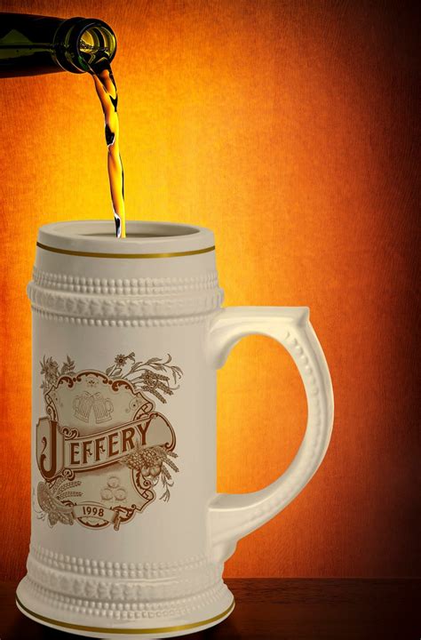 Personalized Vintage Style Beer Stein Customizable Mug For Etsy