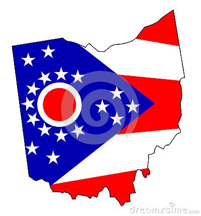 Ohio Outline Map And Flag Cartoon Vector CartoonDealer 97881111