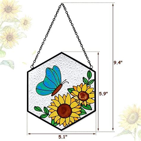 Heim dekor Sonnen fänger 5 9 5 1 Zoll Bunter kreativer Fenster anhänger