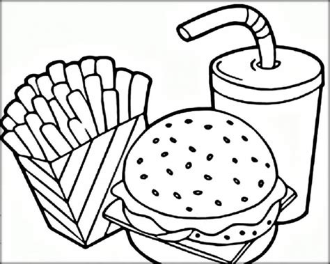Tr S Alimentos Do Mcdonald Para Colorir Imprimir E Desenhar Colorir Me