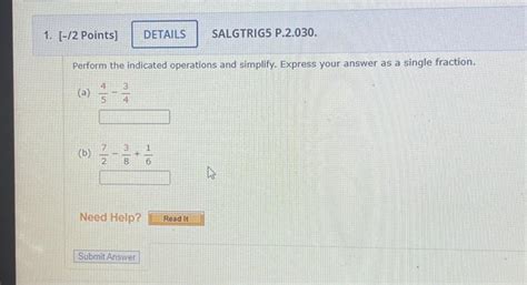 Solved Perform The Indicated Operations And Simplify Chegg