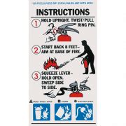 Fire Extinguisher Pictorial Operating Labels