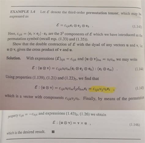 tensor products error in textbook epsilon {ijk} u j v k mathbf{e} i mathbf{v} times