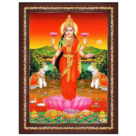 Pavan Photo Laminations Goddess Lakshmi Devi Dhana Vaibhav Laxmi Maa